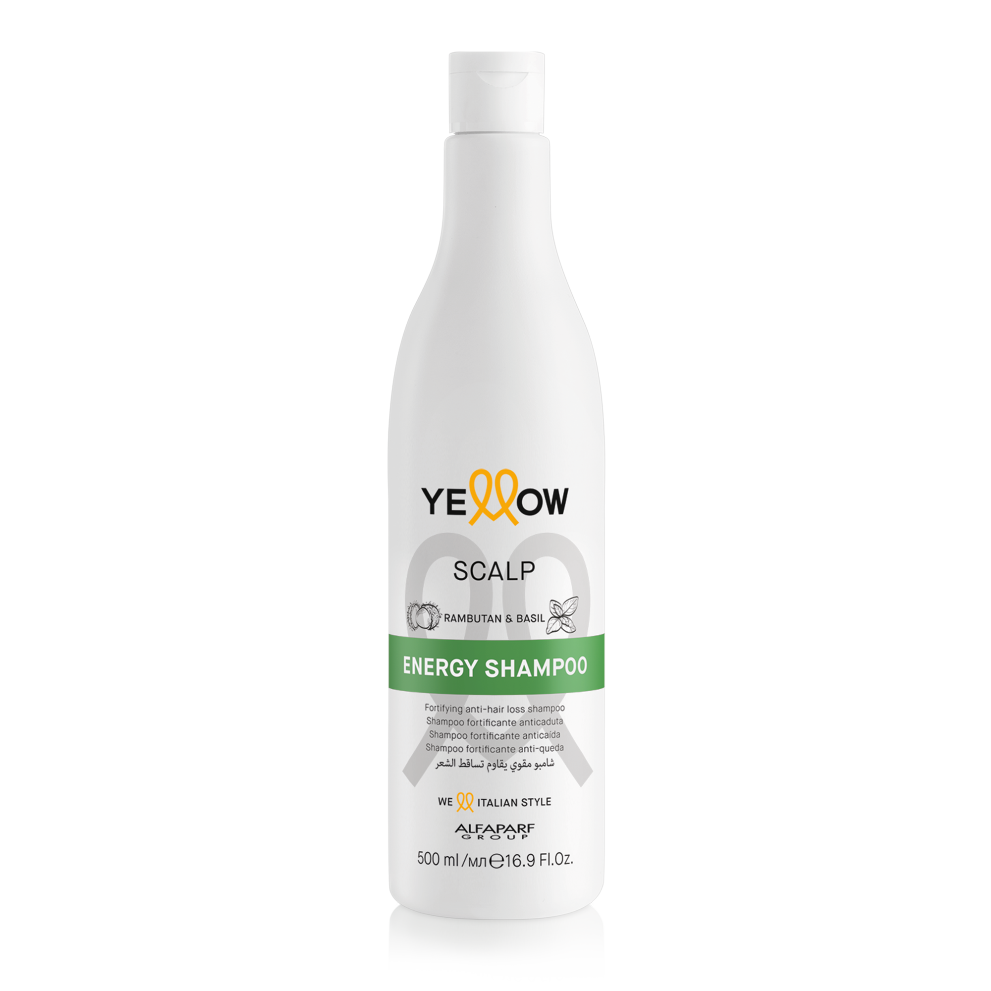 Fortifying hair loss shampoo: Scalp Energy Shampoo | Yellowpro